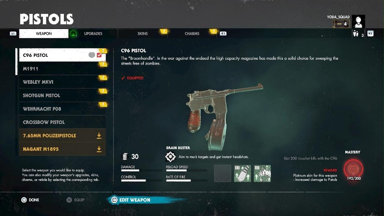 Zombie Army 4: Dead War pistol mastery cheese easy method for ricochet ...