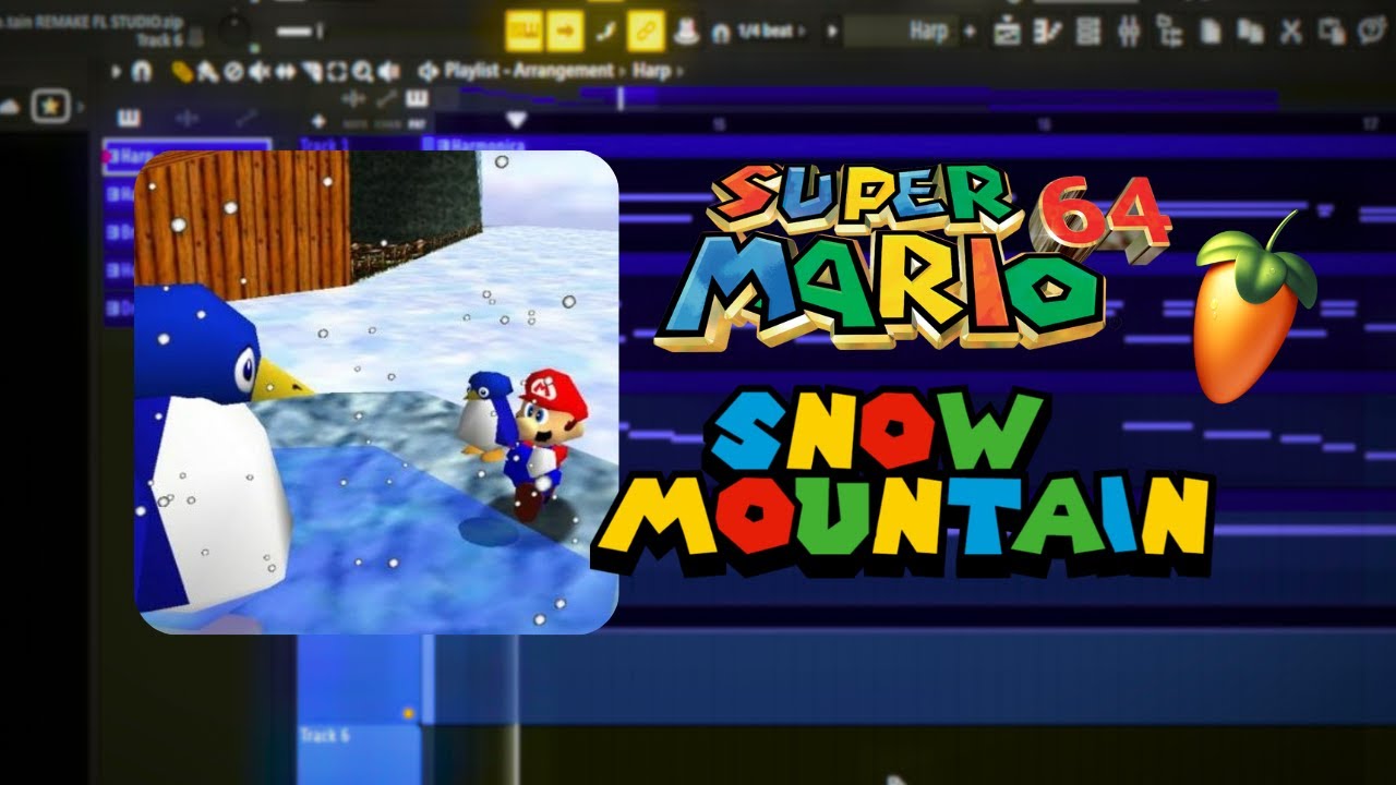 [ FLP ] Super Mario 64 - Snow Mountain REMAKE FL STUDIO - YouTube