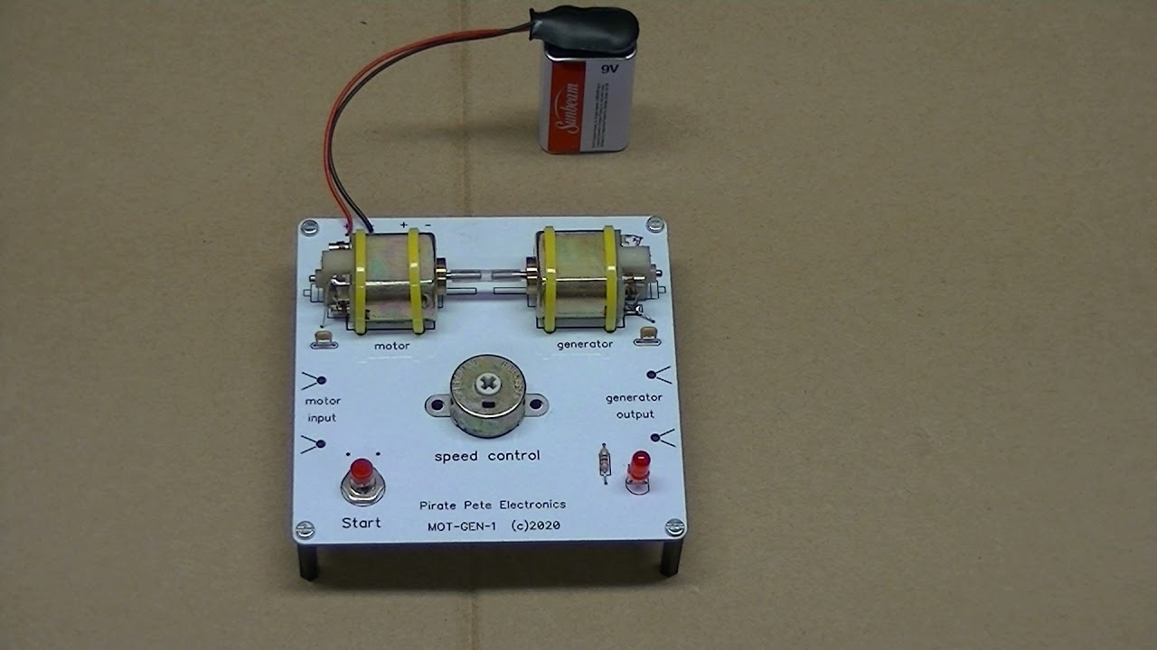 Motor - Generator science toy kit, learn electricity, Ohm's Law ...