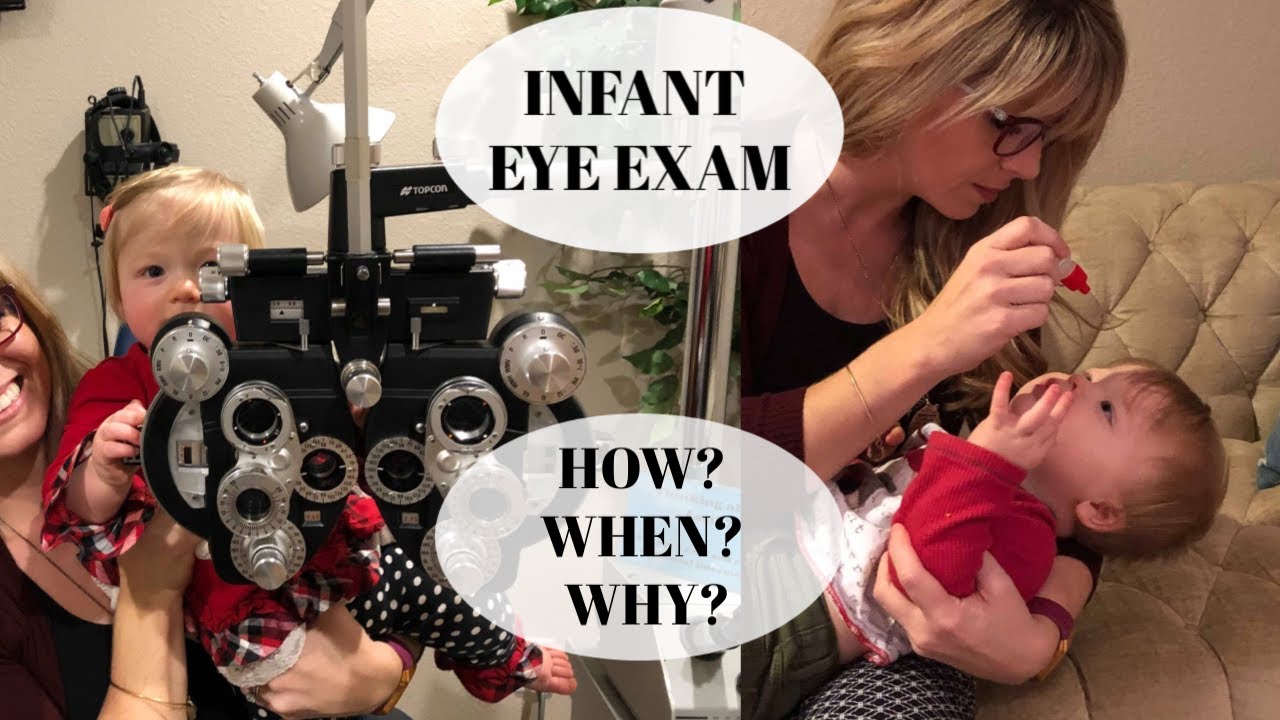 TWIN INFANT'S FIRST EVER EYE EXAM!! DO THEY NEED GLASSES?? - YouTube