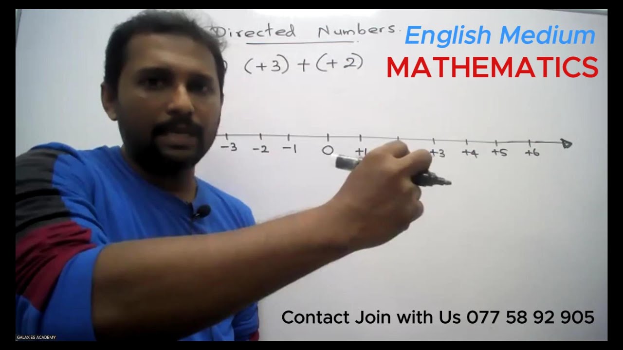 Mathematics (English Medium) - Directed Numbers Addition Using a Number ...