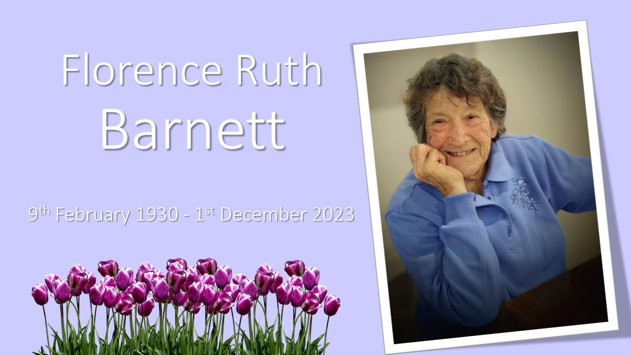 Funeral Mrs. Florence Barnett Barooga - YouTube