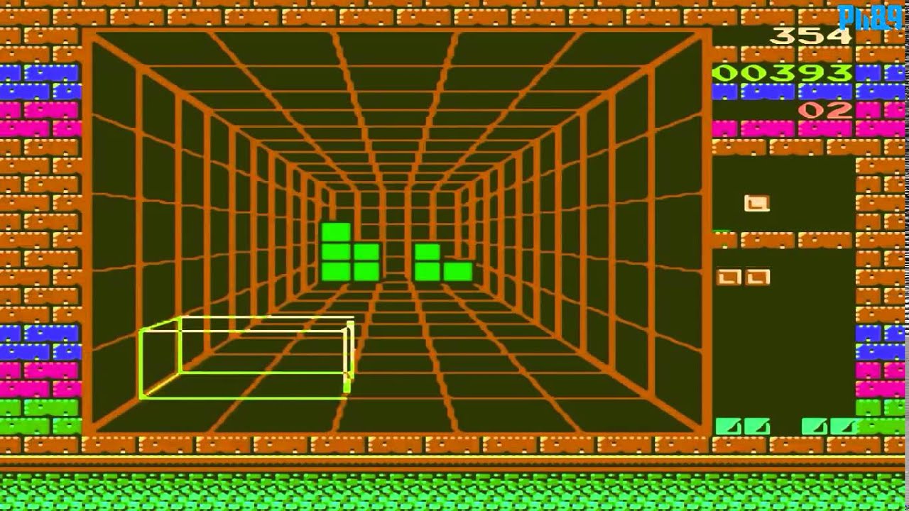 3D Block (1990) NES Gameplay [Nostalgia] - YouTube