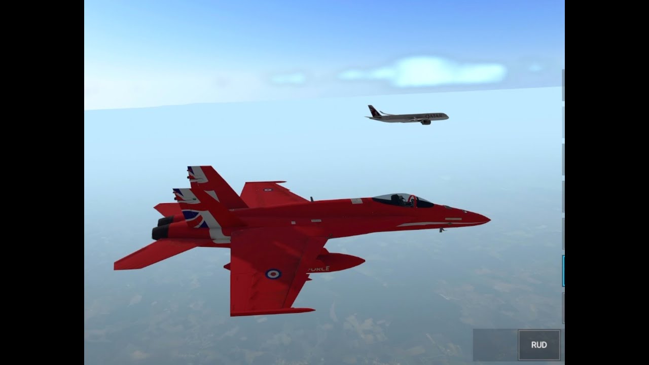 Red Arrow F18 Real Flight Simulator - YouTube