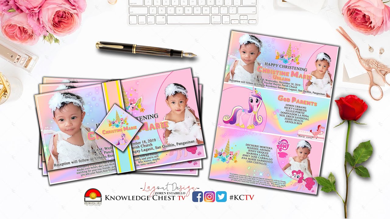 [DIY] Little Pony Motif Invitation for Birthday & Christening || CLP ...