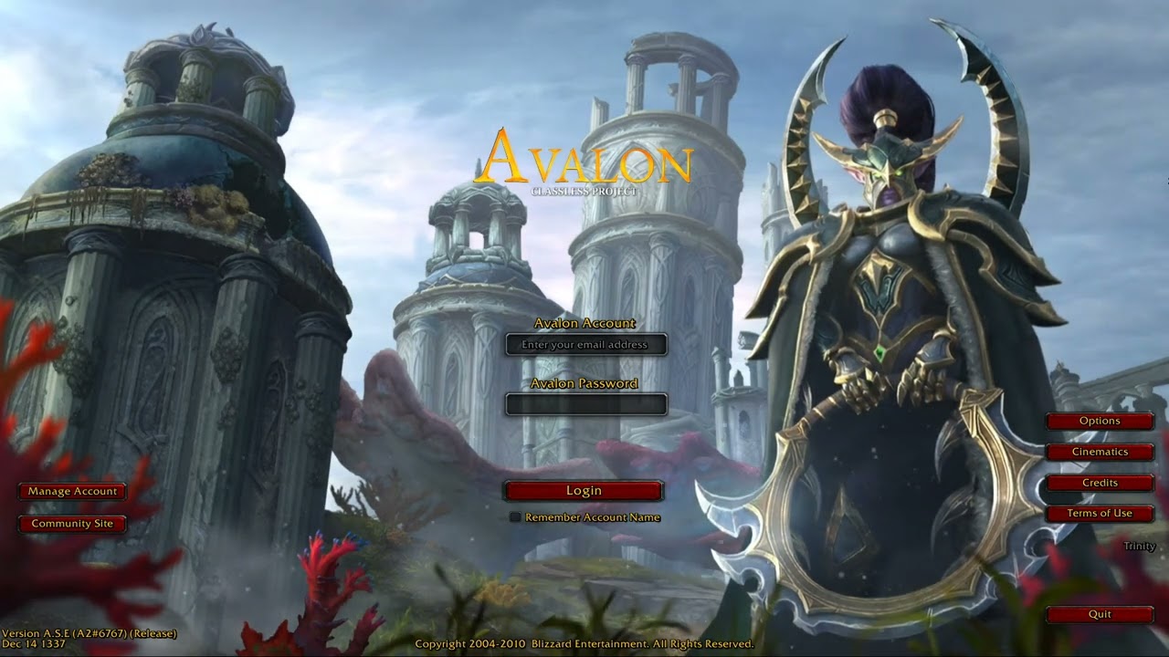 WoW Login screen, Warcraft 3 Reforged, Night Elf TFT - YouTube