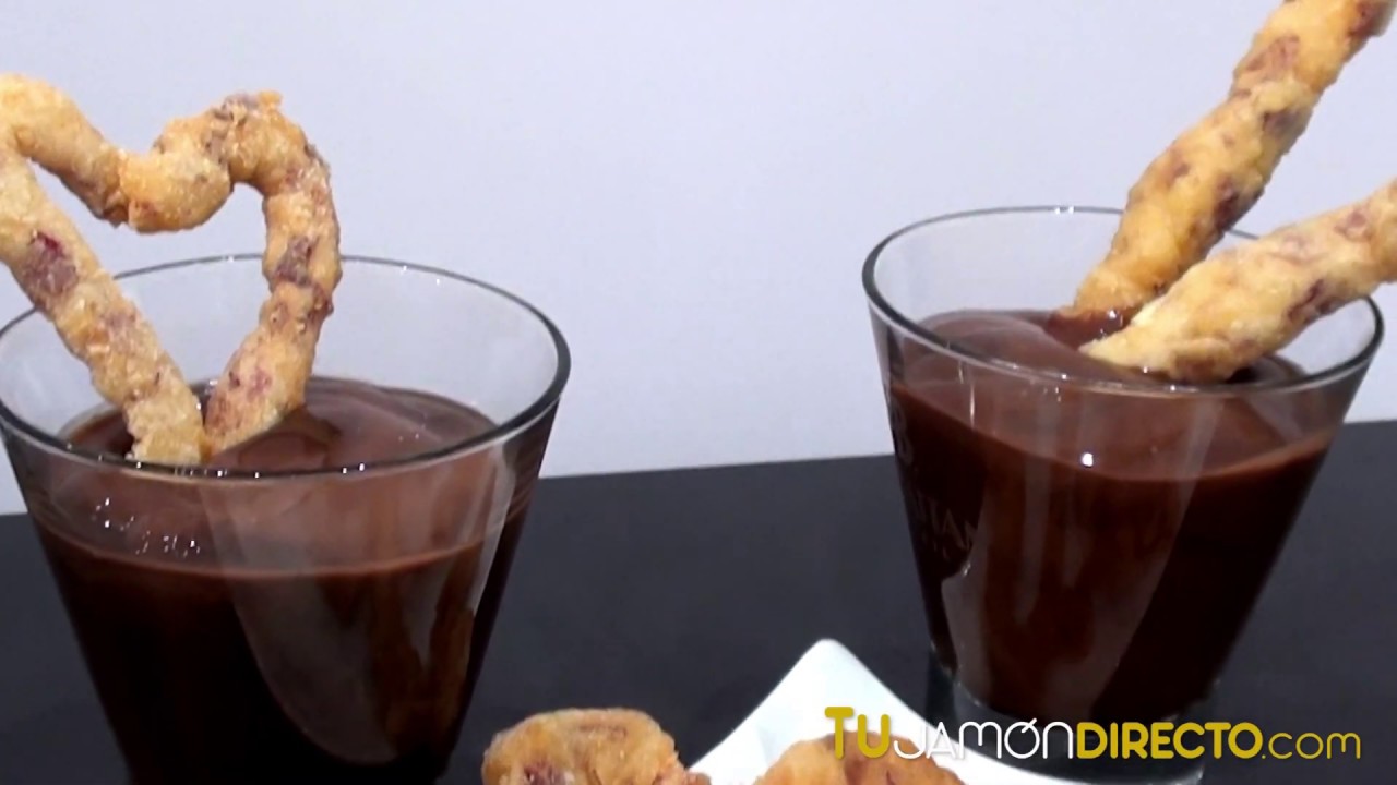 Tu Jamón Directo: Churros de jamón ibérico con chocolate - YouTube