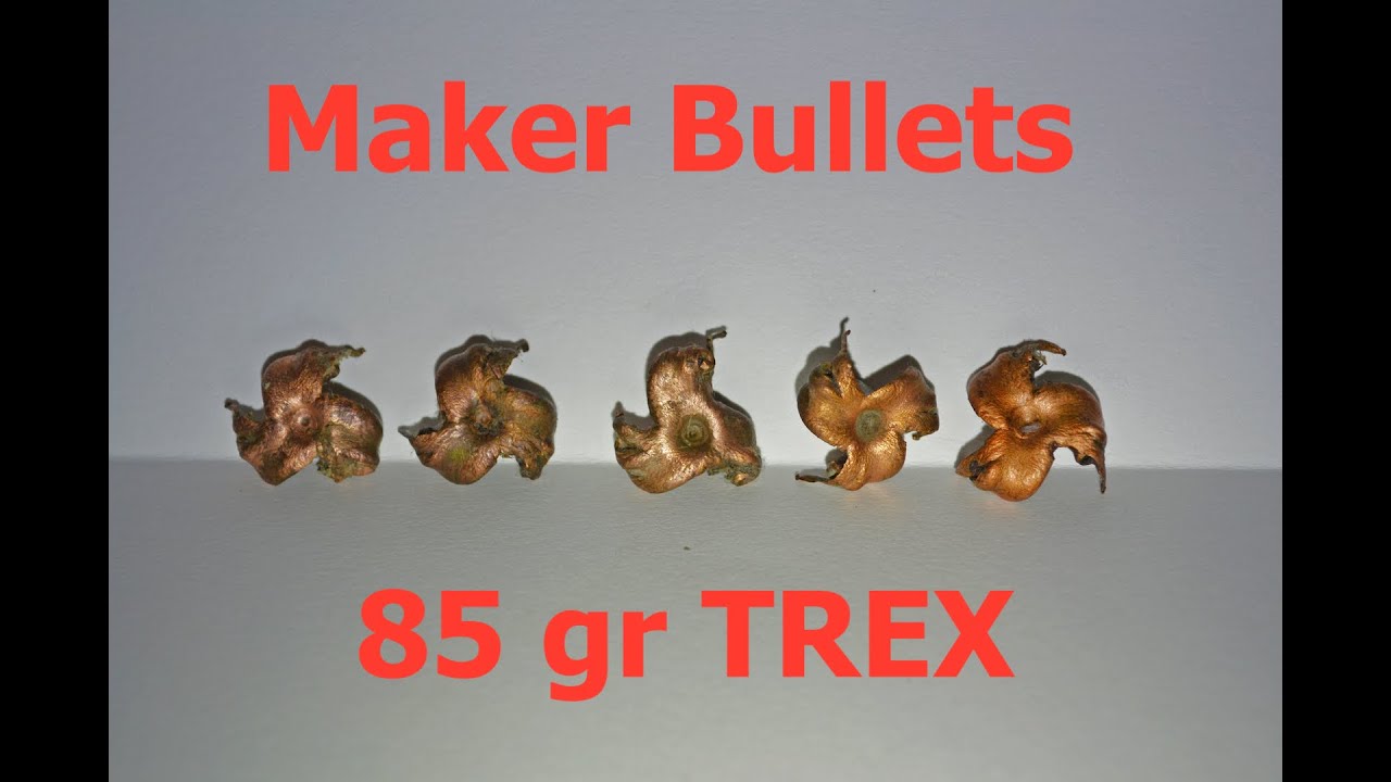 Lead Free Projectile (LFP) Maker TREX 85 grain - recovered bullets 6.5 ...