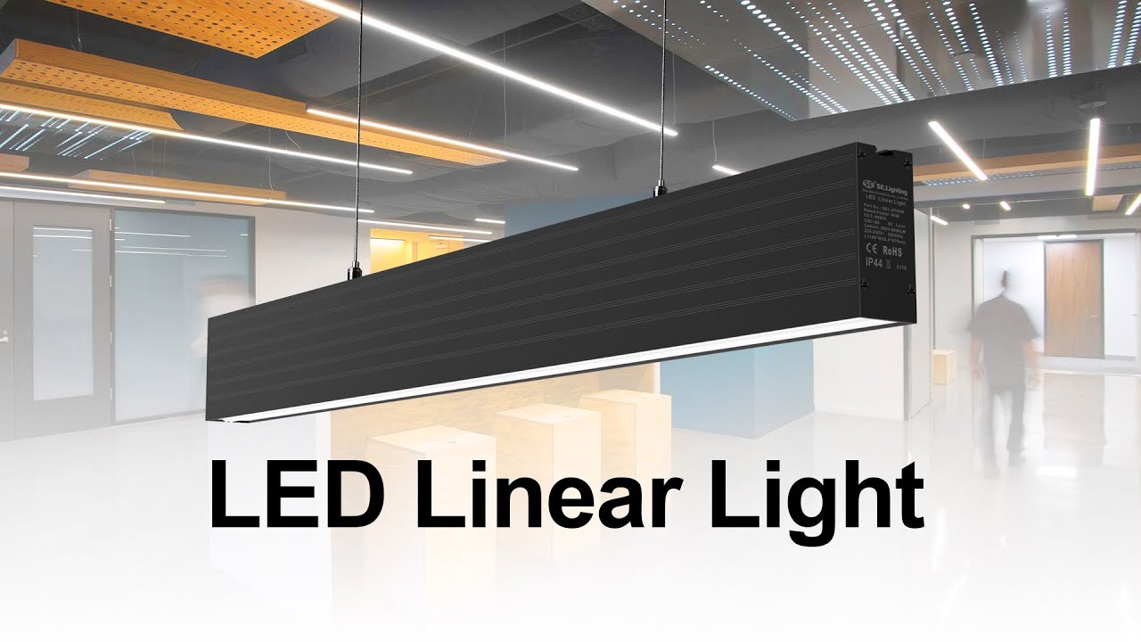 Office LED Linear Light High Lumen 20W 40W 50W 50W 60W - YouTube