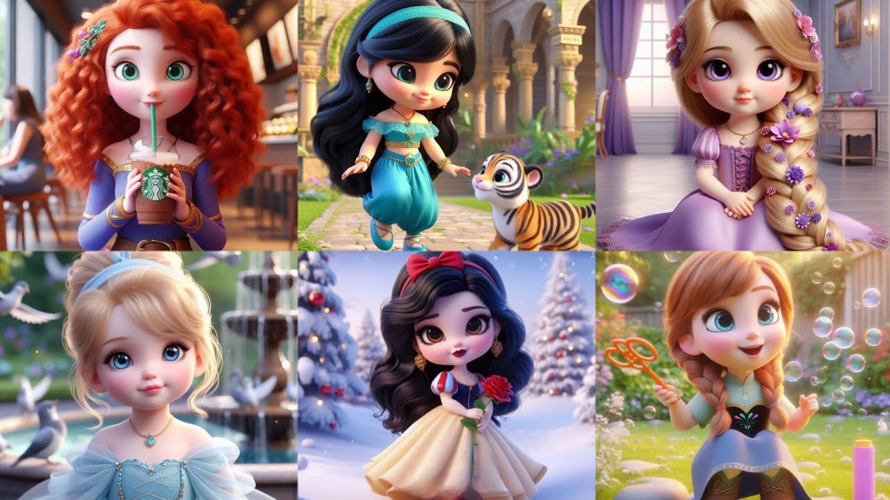 The most beautiful pictures of princesses Elsa and Anna / Ariel ...
