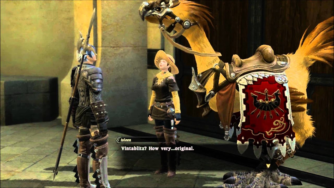 Final Fantasy XIV- Naming your Chocobo - YouTube