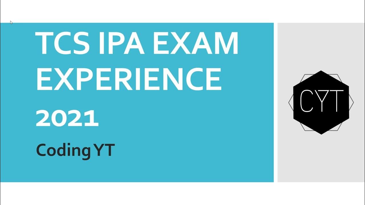 How to clear TCS IPA Xplore exam | TCS IPA Exam Experience | TIPS to get above 80 marks - YouTube