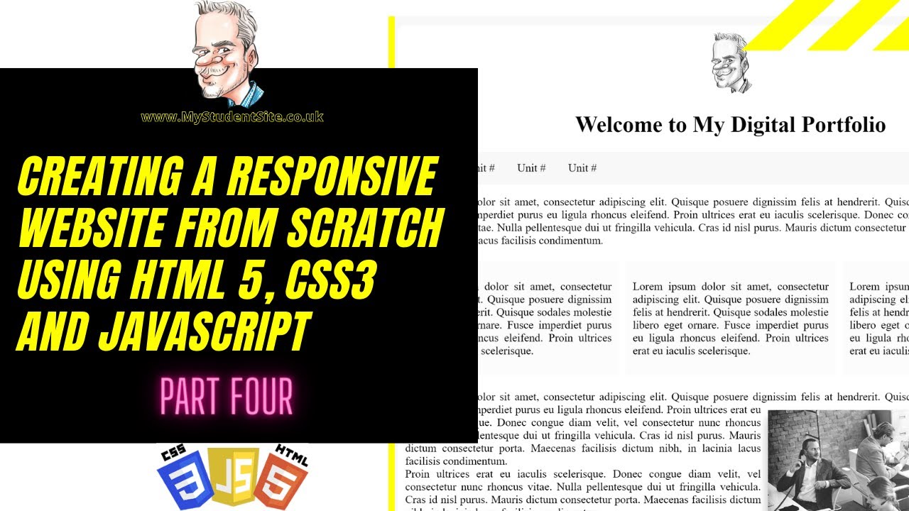Part 4 How To Create A Html5 Css3 And Javascript Website From 7071