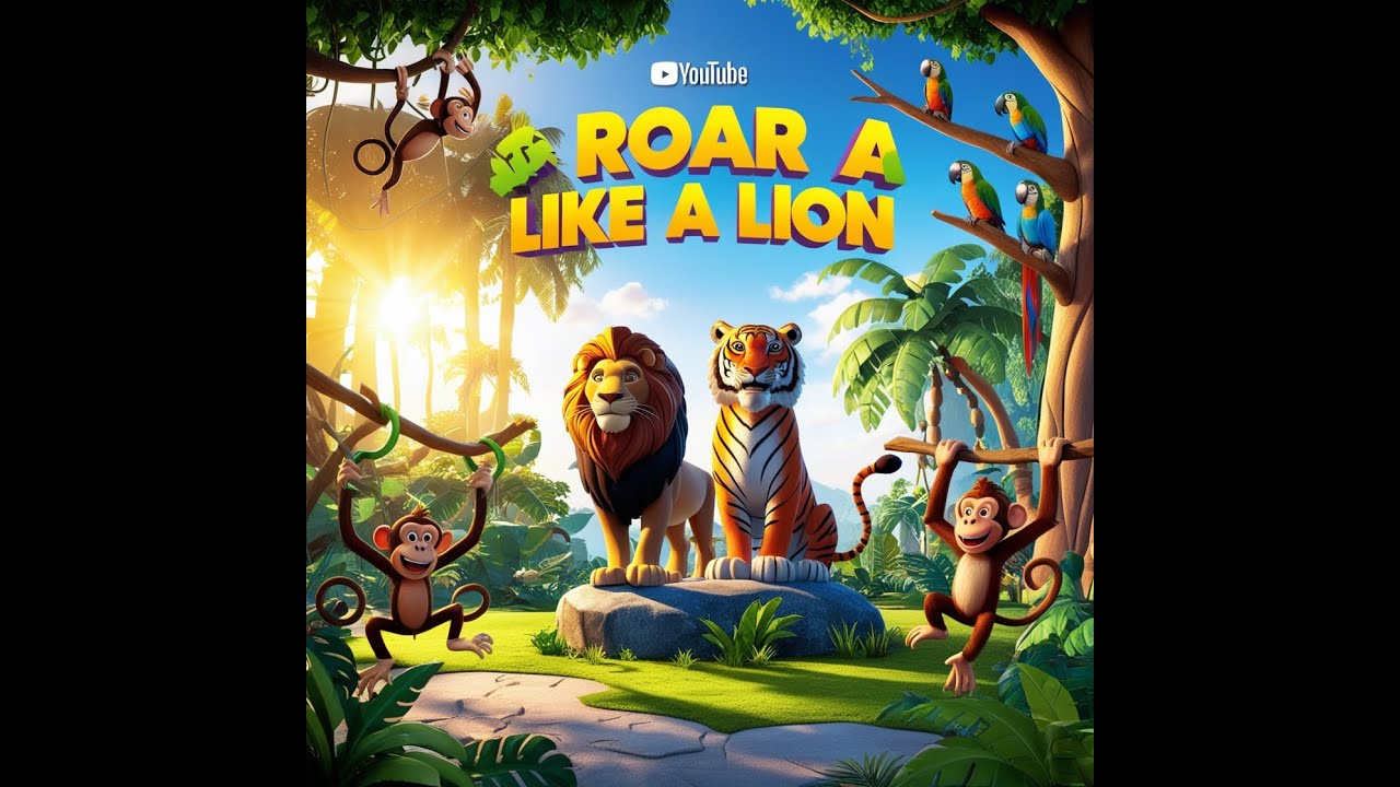 "Roar Like a Lion – Animal Actions Song for Kids!" #kids #song # ...