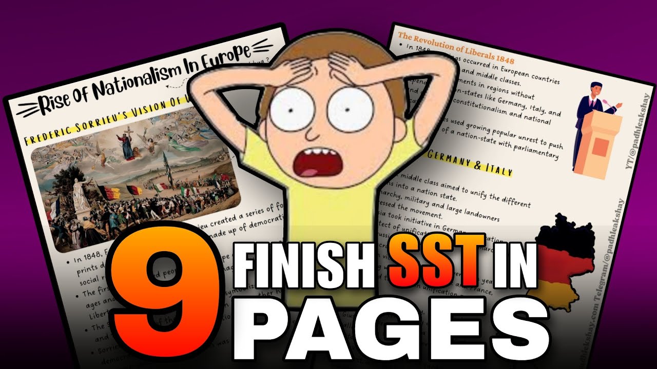 *URGENT* Finish Class 10 SOCIAL SCIENCE in 9 PAGES🔥 Class 10th SST ...