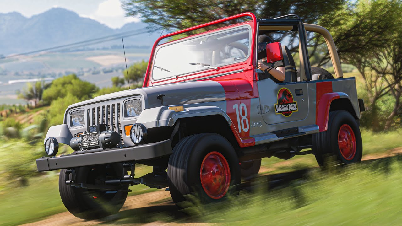 Forza Horizon 5 - 1992 Universal Studios Jeep Wrangler Sahara Jurassic ...
