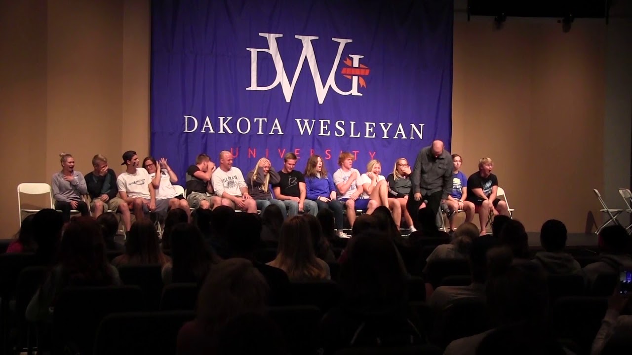 College Hypnotist Show - Hypnotized Students! - YouTube