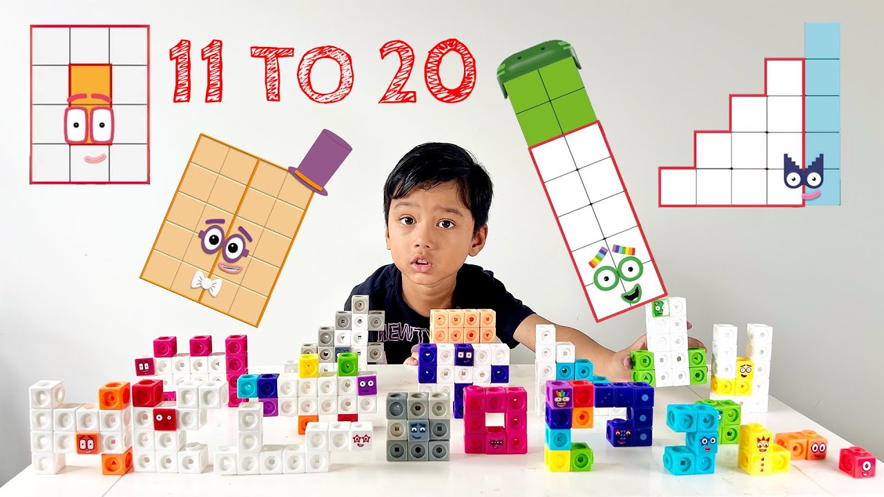 Numberblocks 11 to 20 Special Shapes - YouTube
