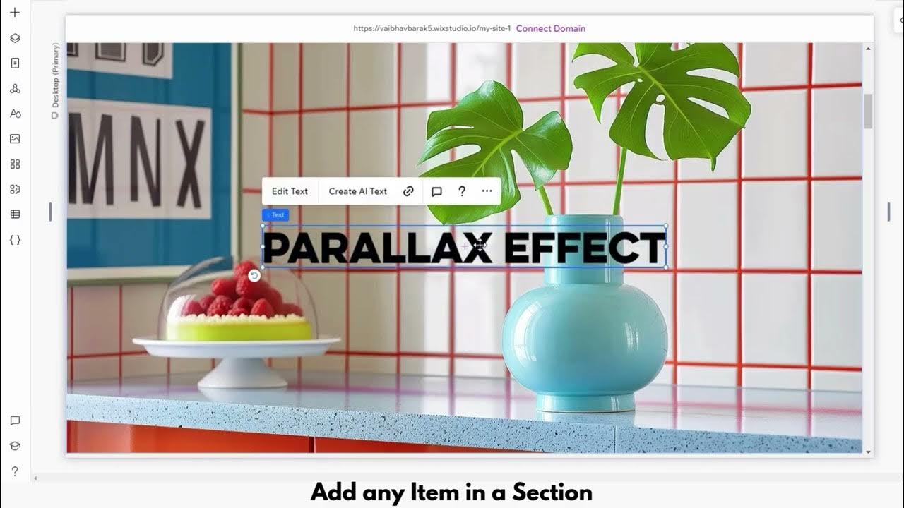 Lets Learn How to use the Parallax Effect in WIX - YouTube