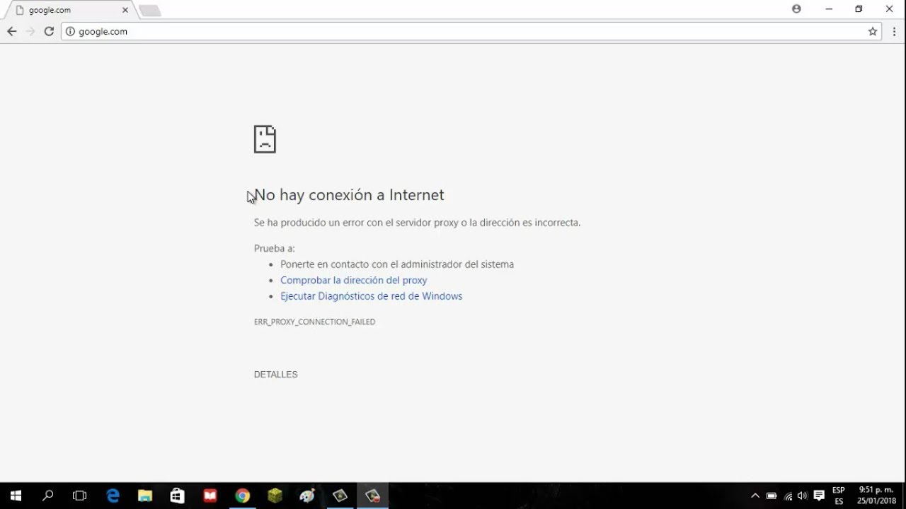 error no hay conexion a internet (solucion) 2018 - YouTube