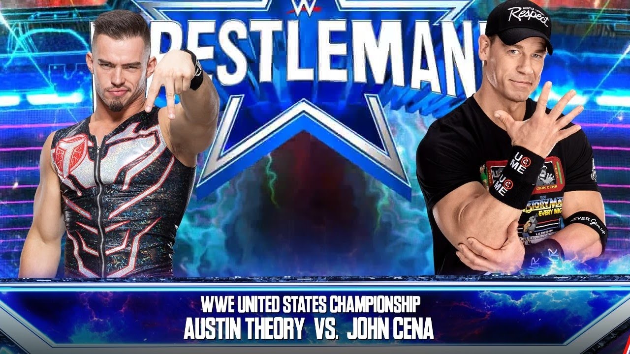 John Cena vs. Austin Theory: WWE 2K23 Simulation of the WrestleMania 39 ...