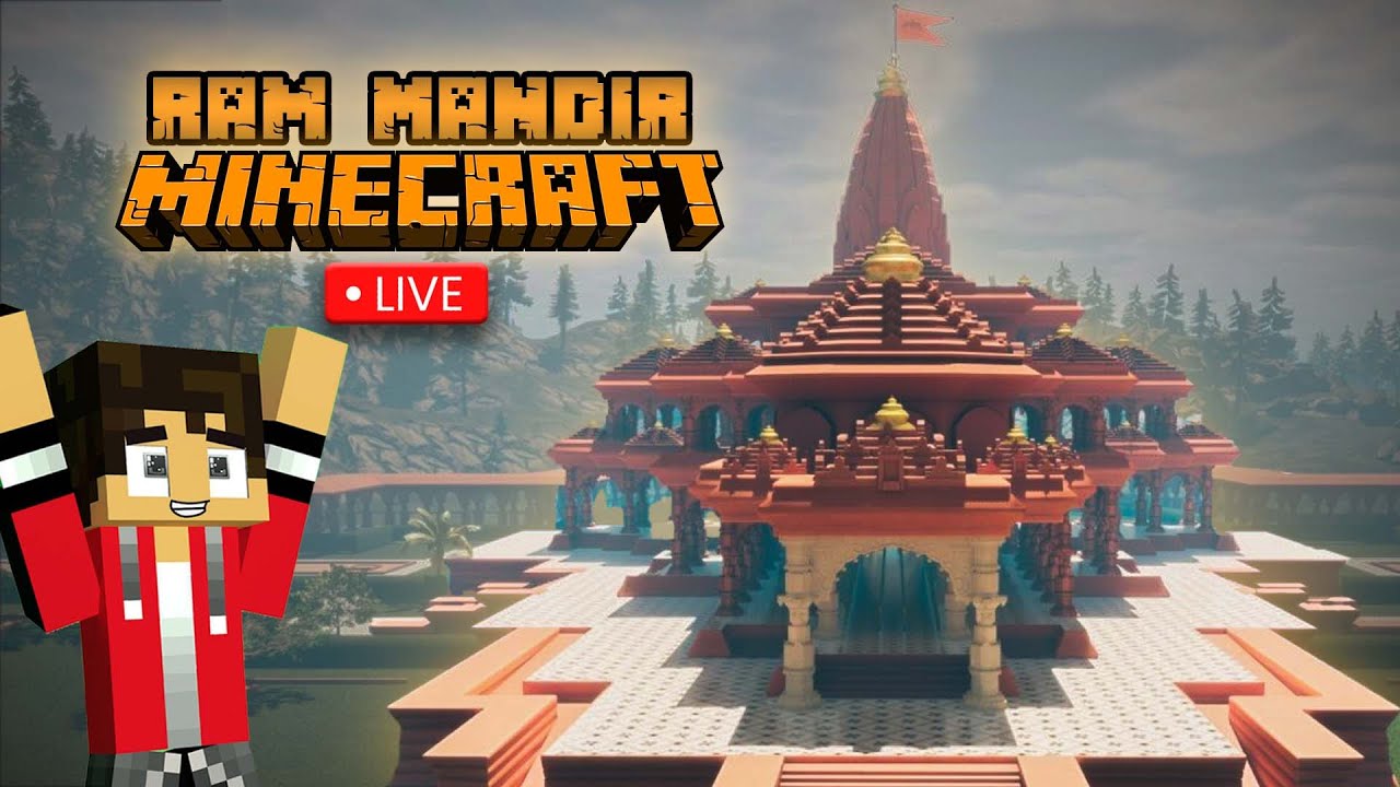 Building RAM MANDIR in Minecraft with Subscribers Ft. @Lapsehere | Its ...