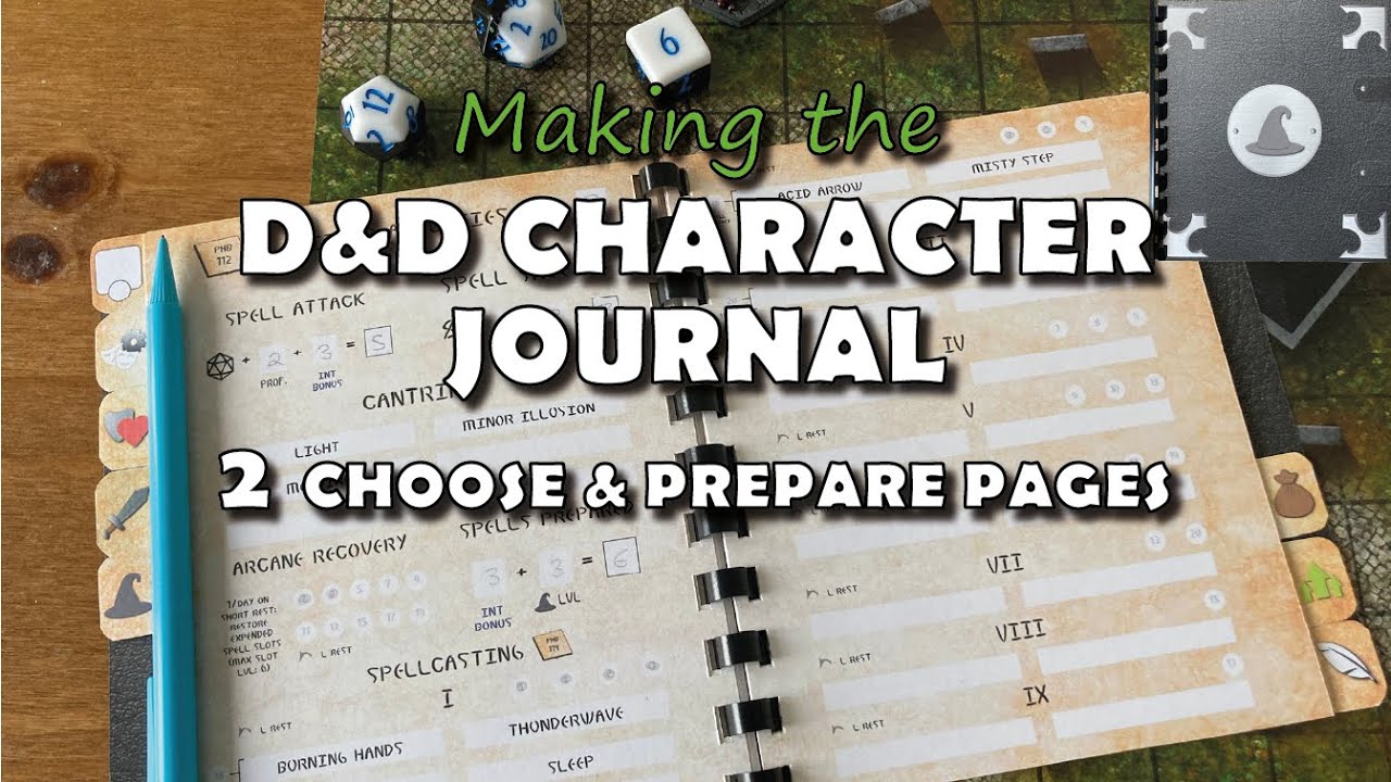 Creating a Character Journal - 2: Choose and Prepare Pages - YouTube
