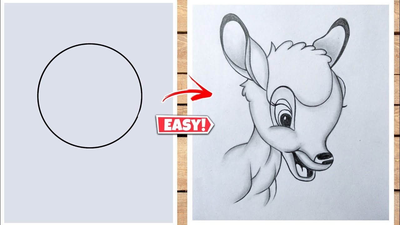 How To Draw Bambis Head
