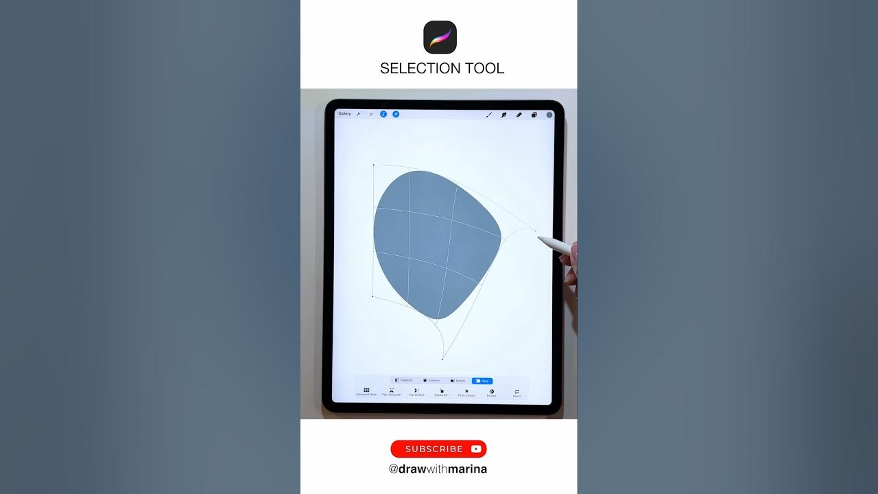 Procreate Tips and Tricks - How to use the Selection Tool - YouTube