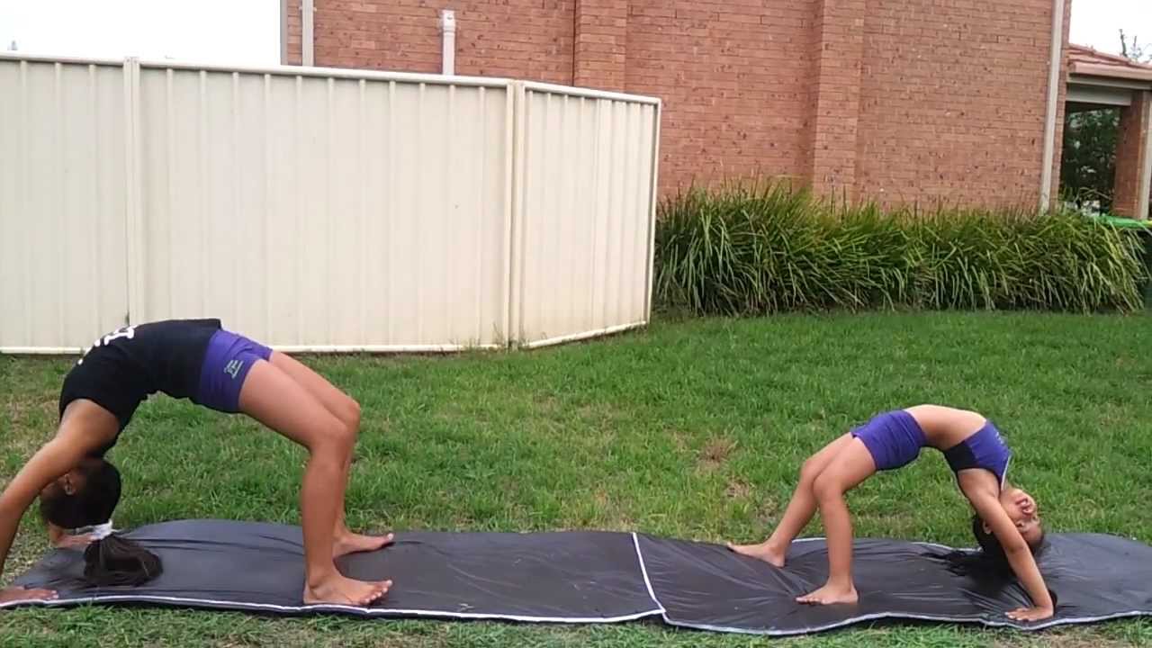 Acro back bend bridge for beginners tutorial - YouTube