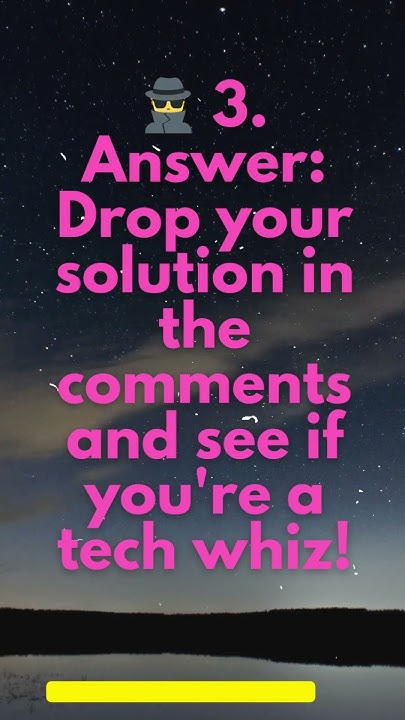 "Crack the Code Challenge: Ultimate Tech Riddles! 🔍🤖 - YouTube