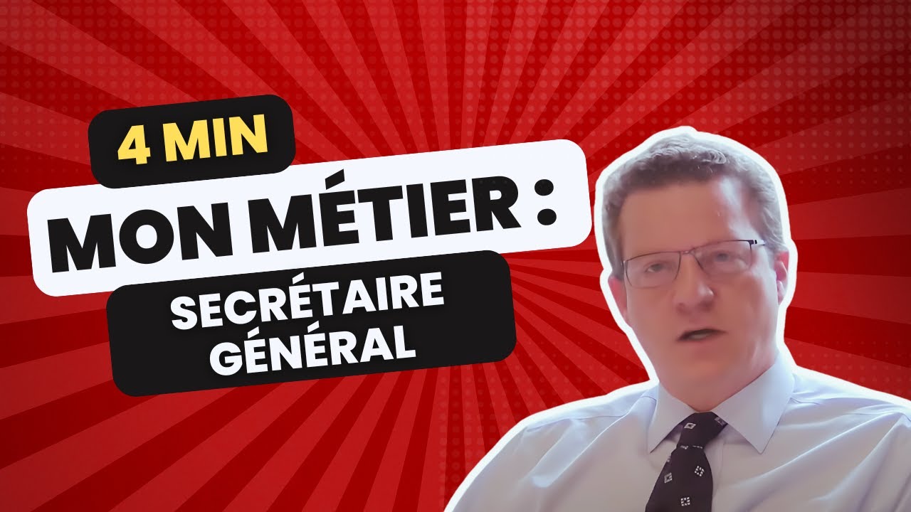 Le métier de Secrétaire général | Les métiers du droit - YouTube