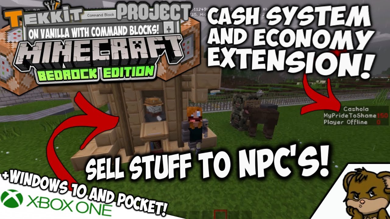 Custom Shopkeepers/Economy System Part 2 Making MONEY! - BEDROCK (Xbox ...