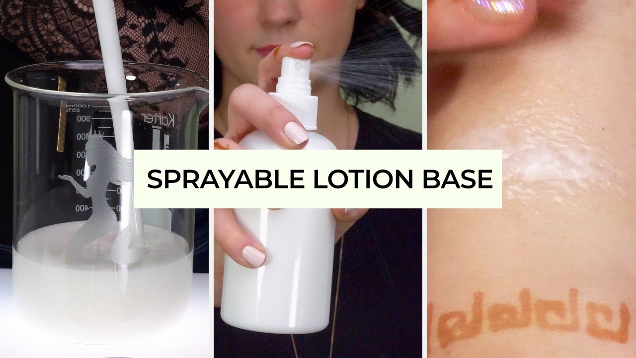 Sprayable Lotion Base - Essentials by Catalina Bath & Body - YouTube