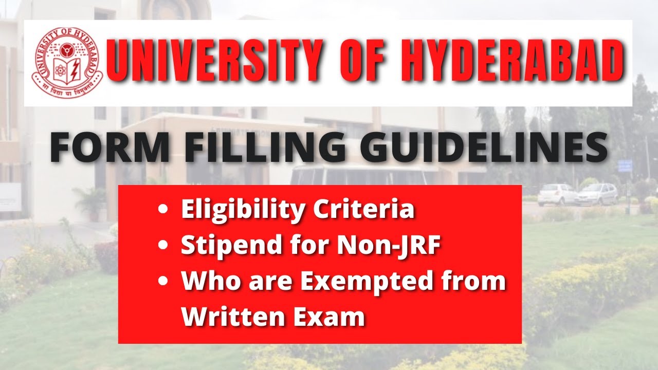 UoH: Form Filling Guidelines | Everything You Need to Know | PhD ...