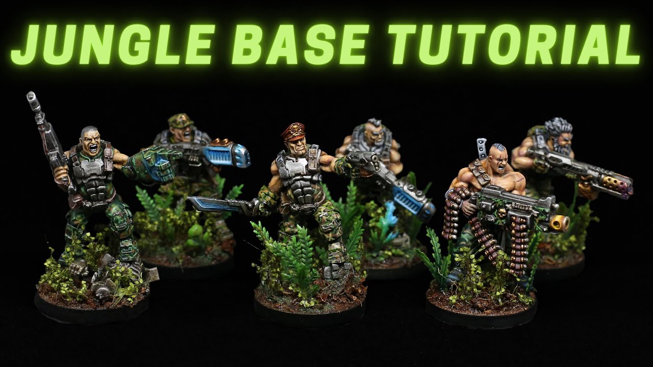 How to make Jungle Base for your miniatures in 5 minutes - TUTORIAL ...
