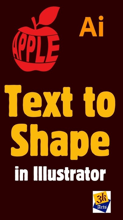Convert Text to Shape in Illustrator in 30 Seconds! #shorts # ...