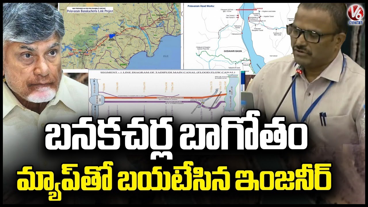 Engineer Expose Banakacharla Project With Map | V6 News - YouTube