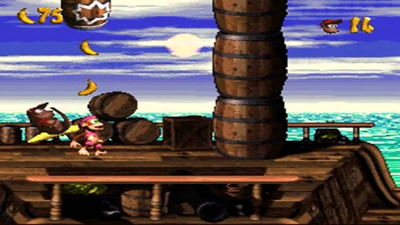 Let's Play DKC2 - Season 1 Part 3: Gangplank Galley - YouTube