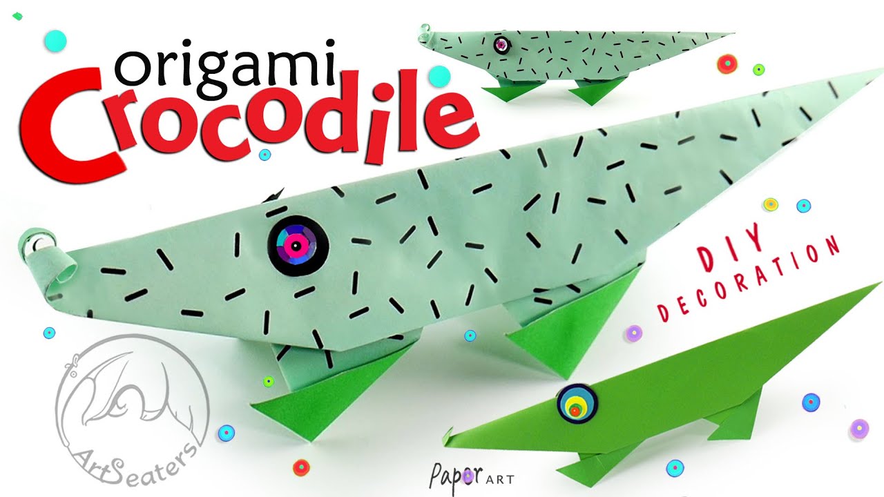 ORIGAMI CROCODILE / How to make a Paper Crocodile - YouTube