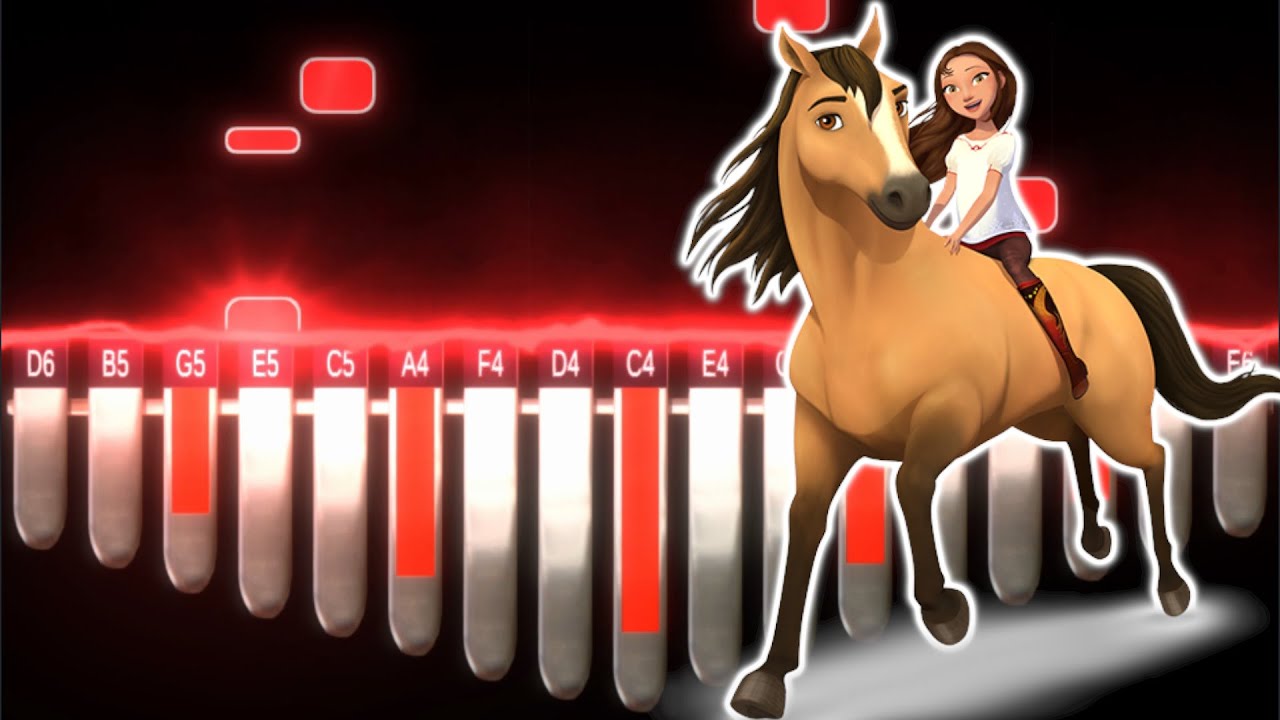 Spirit Riding Free Opening Theme | Kalimba Visual Tutorial Easy - YouTube