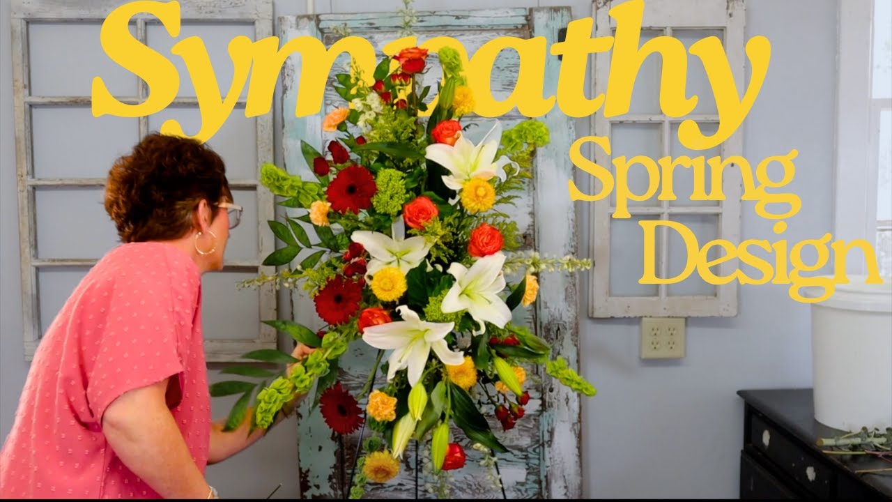 Spring Sympathy Arranging with PRETTY LILIES! - YouTube