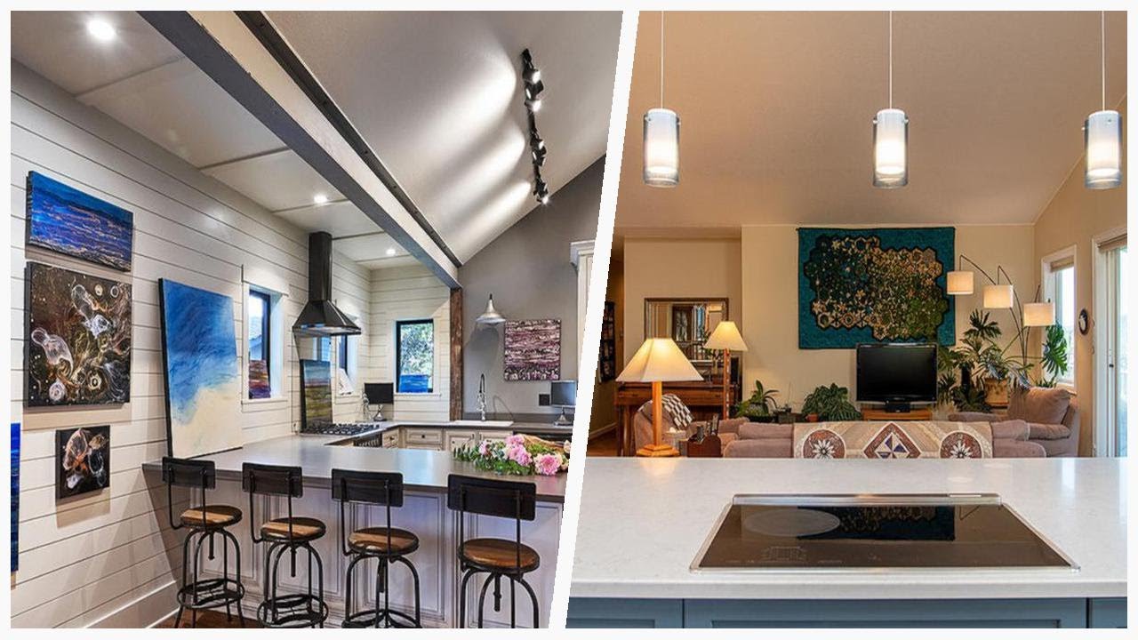 75 Vinyl Floor And Blue Floor Kitchen Design Ideas You'll Love ⭐️ - YouTube