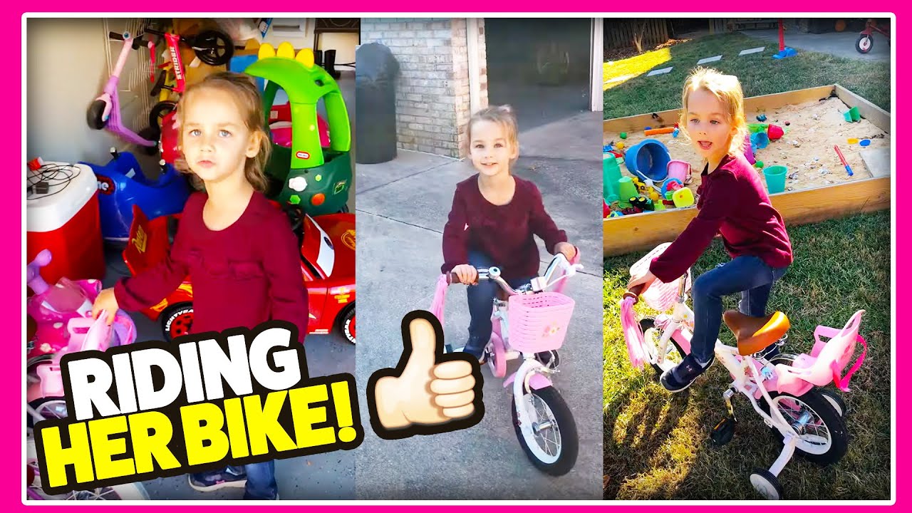 Emery Riding Her Bike! 🚲 ️ 💝 🎁 #bycycle #bike #outdoors #playing #learning - YouTube