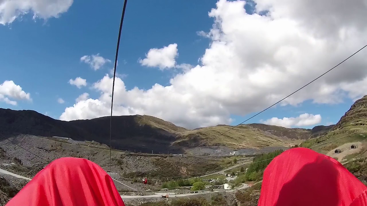 Zip World Charlie - the third and fastest of the Titan zip wires - YouTube