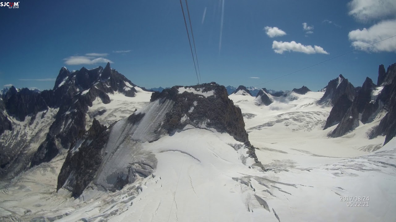 Chamonix August 4th 2019 - Panoramic Mont Blanc: Pointe Helbronner ...