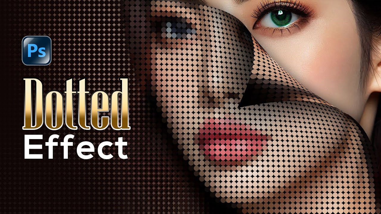 Create Dotted Halftone Effect | Photoshop Tutorial - YouTube