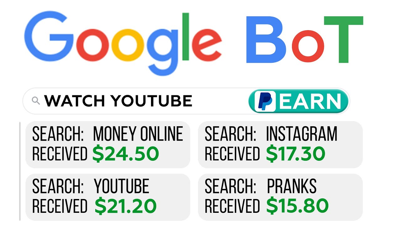 Google BOT & Pays $70 A DAY AUTOMATICALLY - Make Money Online - YouTube