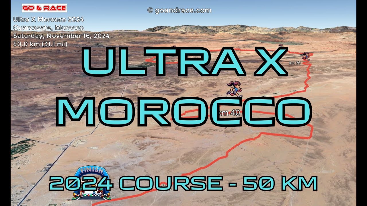 Ultra X Morocco 2024: fly over the 50 km course! Video of the race path ...