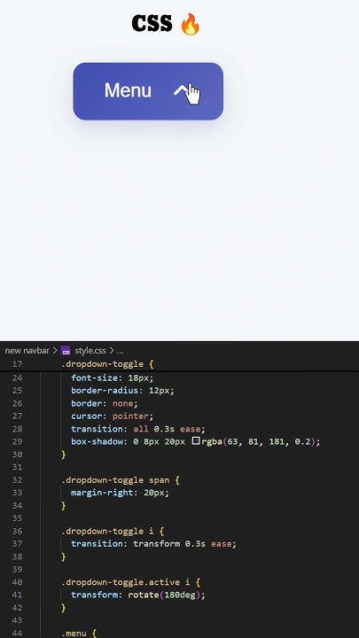 ⬇️dropdown Menu With Html Css And Js Webdevelopment Coding Shortshtmlcssui Shorts